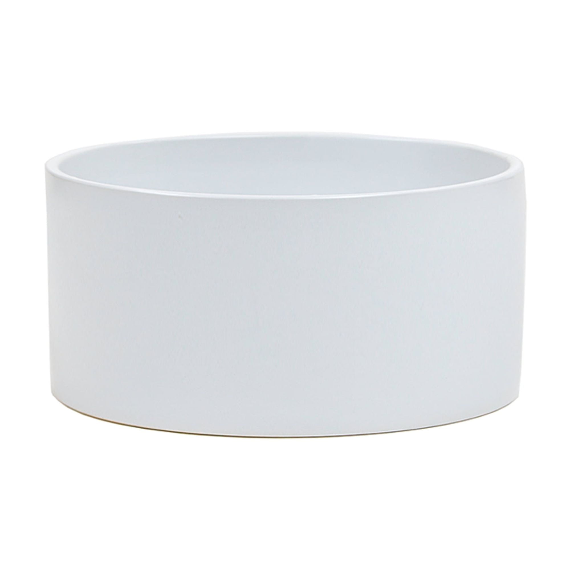 WGV White Cylinder Ceramic - 8" Wide x 4" Height, Good quality, Heavy ...