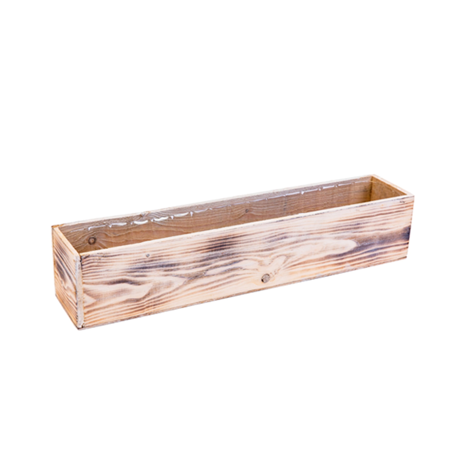 WGV White Washed Wood Planter Long Box - 20" Long x 4" Height, Good ...