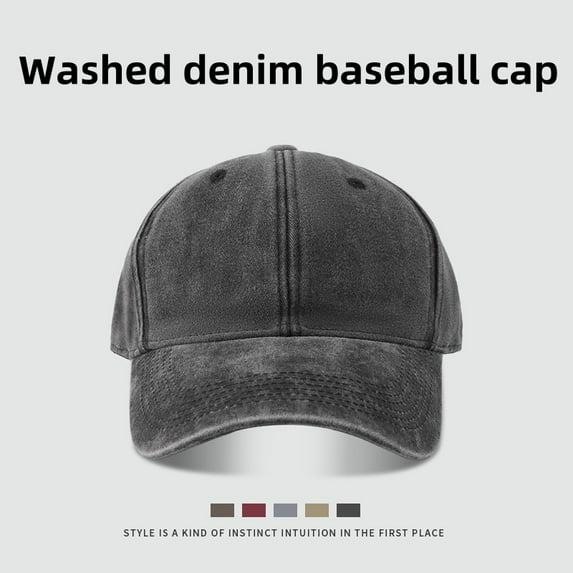 WH Extra Deep Baseball Cap Trucker Hat Adjustable Size,Black - Walmart.com
