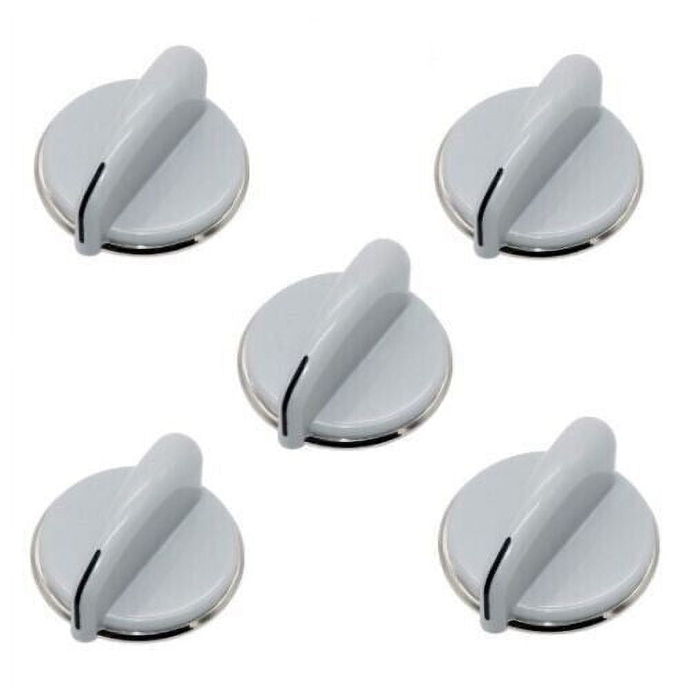 WH01X10462 Dryer and Washing Machine Gray Control Knob for GE - 5 Pack ...