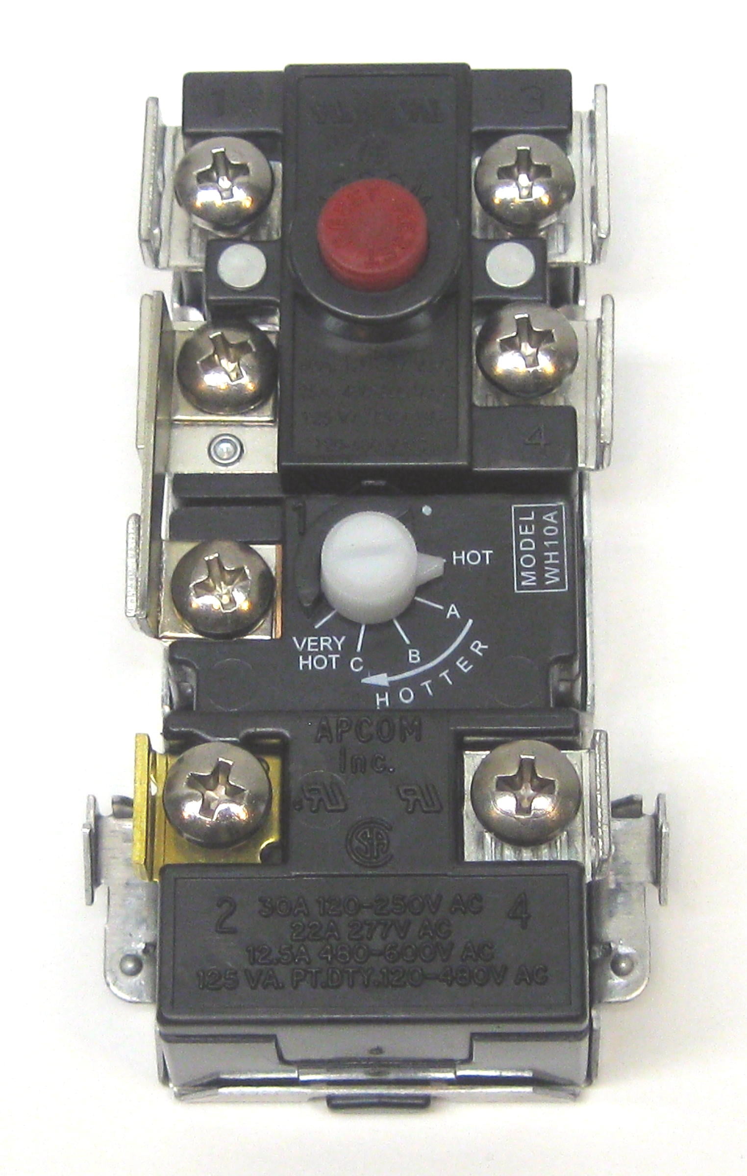 Apcon WH10A Electric Water Heater Thermostat, Upper Element, Hi Limit ...