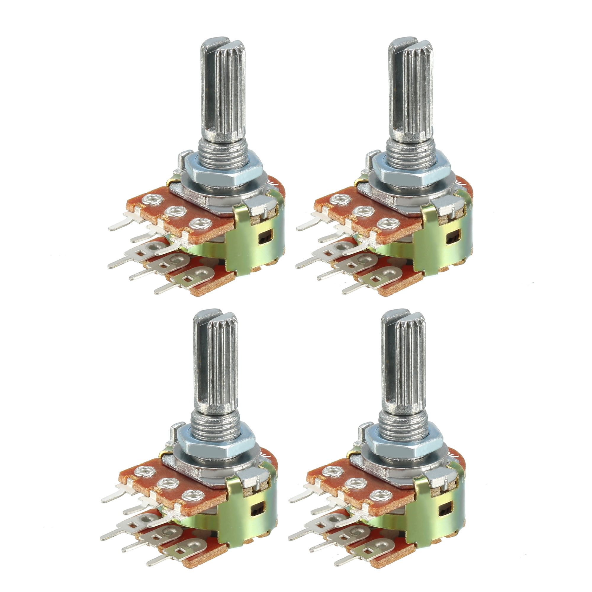 WH148 1K Ohm Resistors Dual Carbon Film Potentiometer 6 Pin 4pcs ...