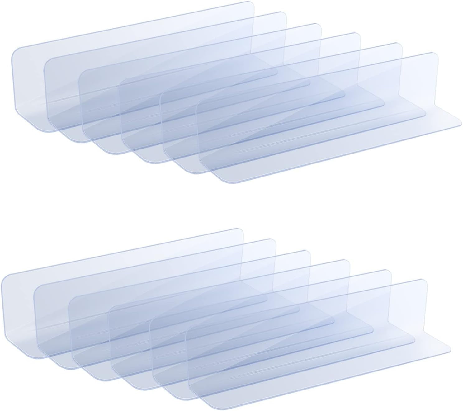 WHALE STORE 12 Packs Acrylic Couch Blocker, Transparent Under Bed ...