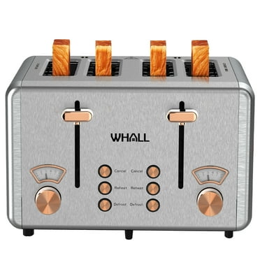WHALL® Electric Touchscreen Toaster - 4 Slice Stainless Steel Toaster ...