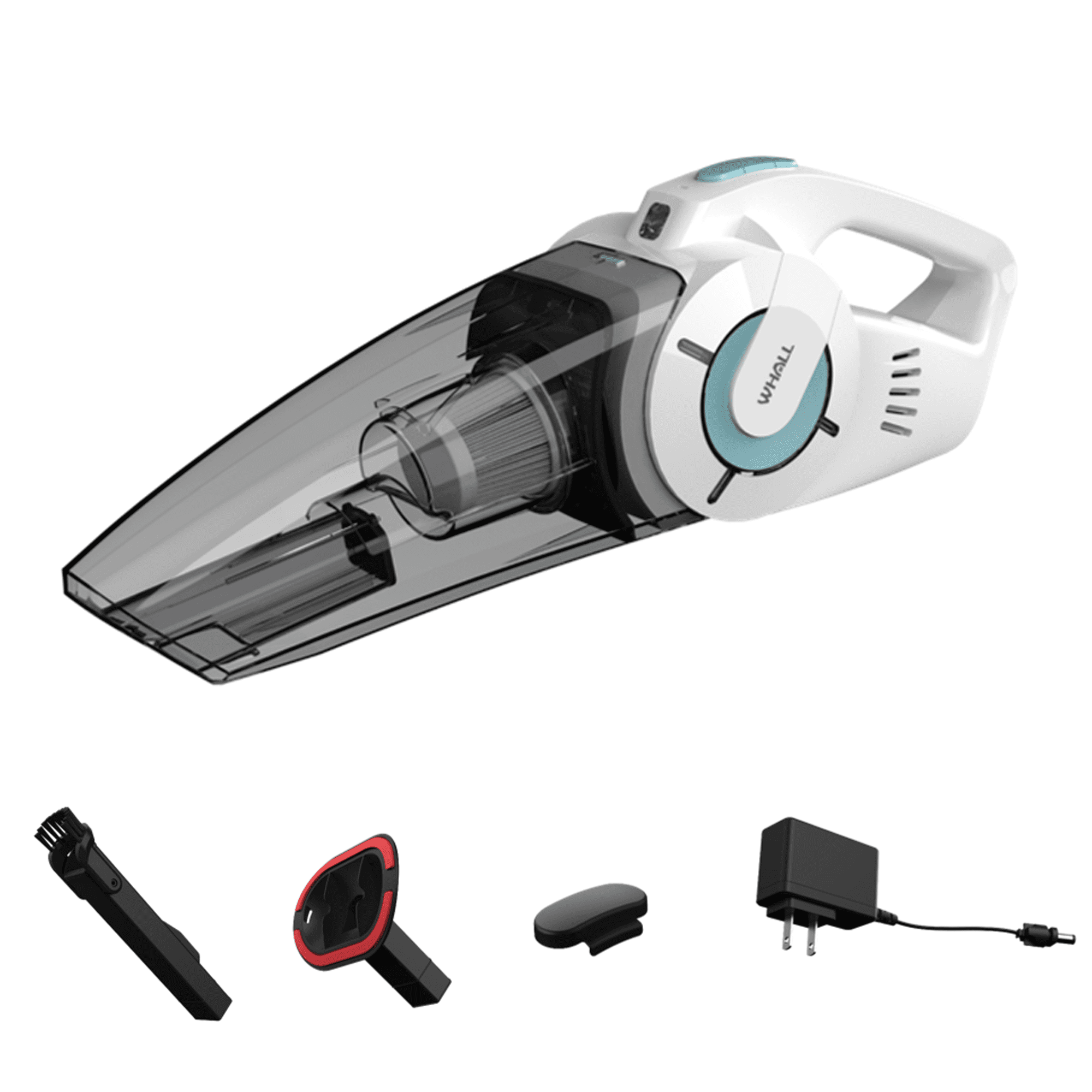 WHALL Cordless Handheld Vacuum, Wet/Dry Cleaner with 8500PA Suction ...