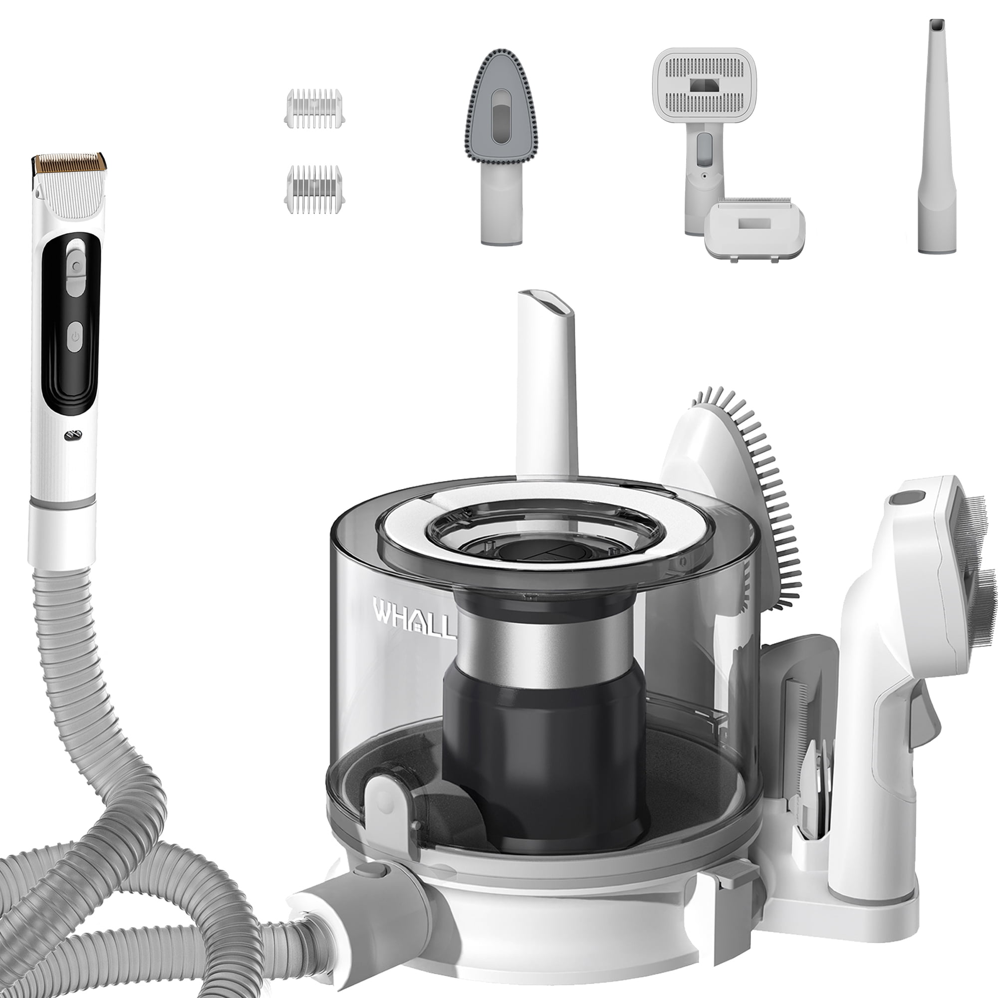 WHALL® Pet Grooming Vacuum, Dog Hair Vacuum with 3 Modes, 5 In 1 Kit ...