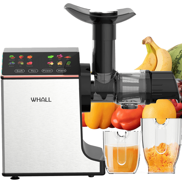 WHALL Slow Masticating Juicer - Cold Press Juicer Machine with ...