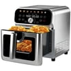 HoninJoy 12 QT Large Dual Basket Air Fryer with Visible Window, 10-in-1 ...
