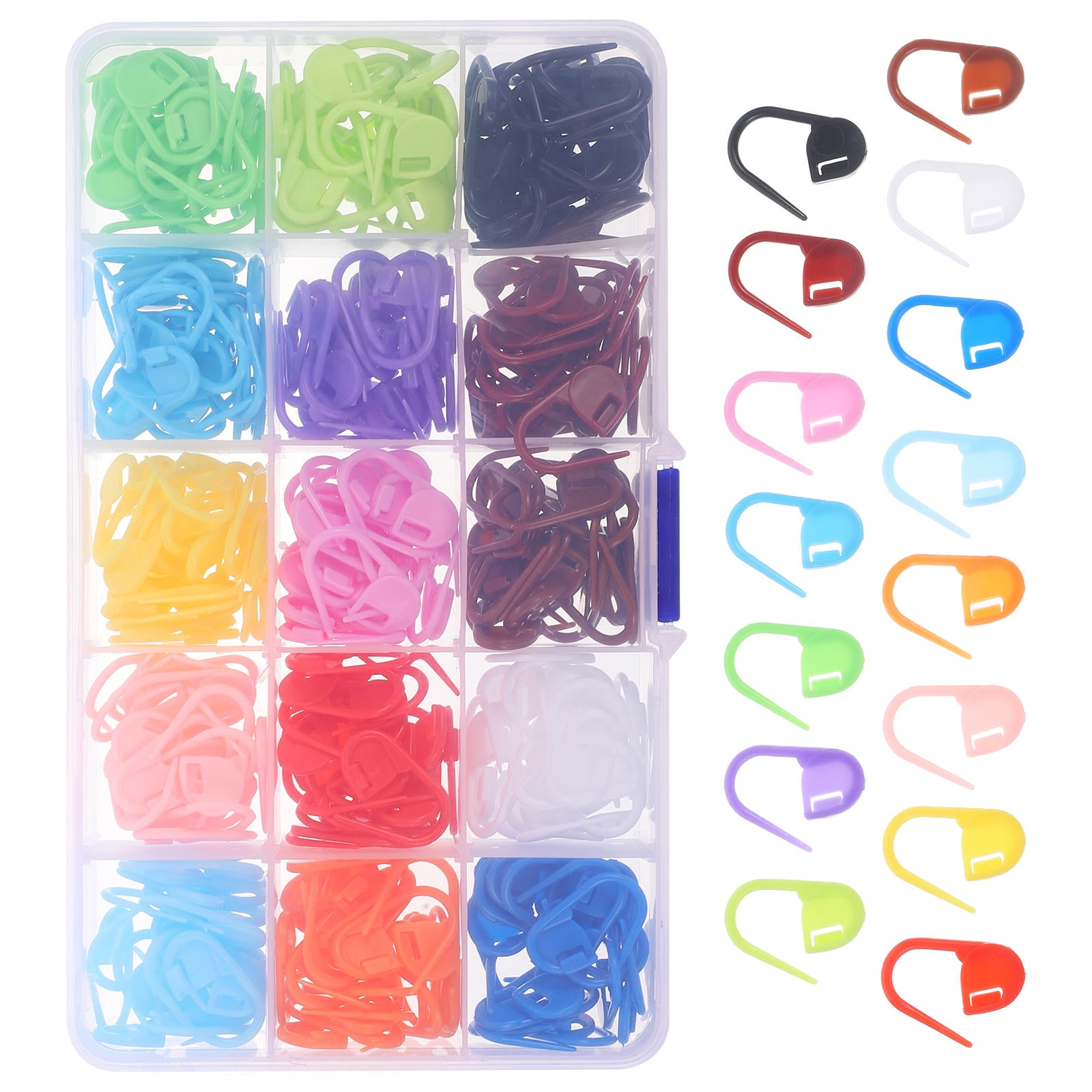 WHAMVOX 1 Box Stitch Markers Clips Decorative Modeling Stitching ...