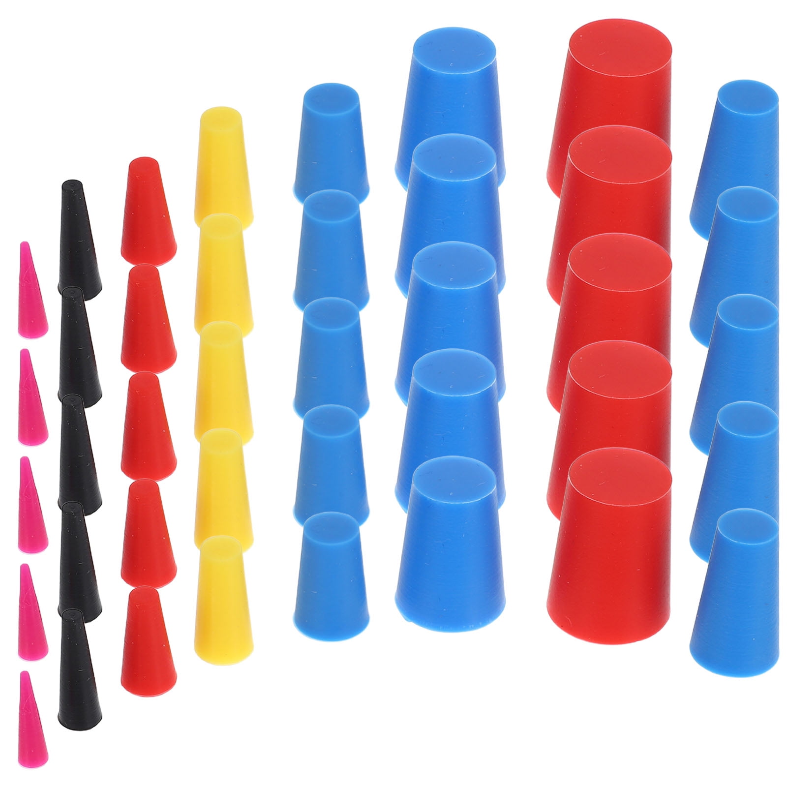 WHAMVOX 1 Box Stopper Tapered Lab Seal Silicone Stoppers Rubber Plugs ...