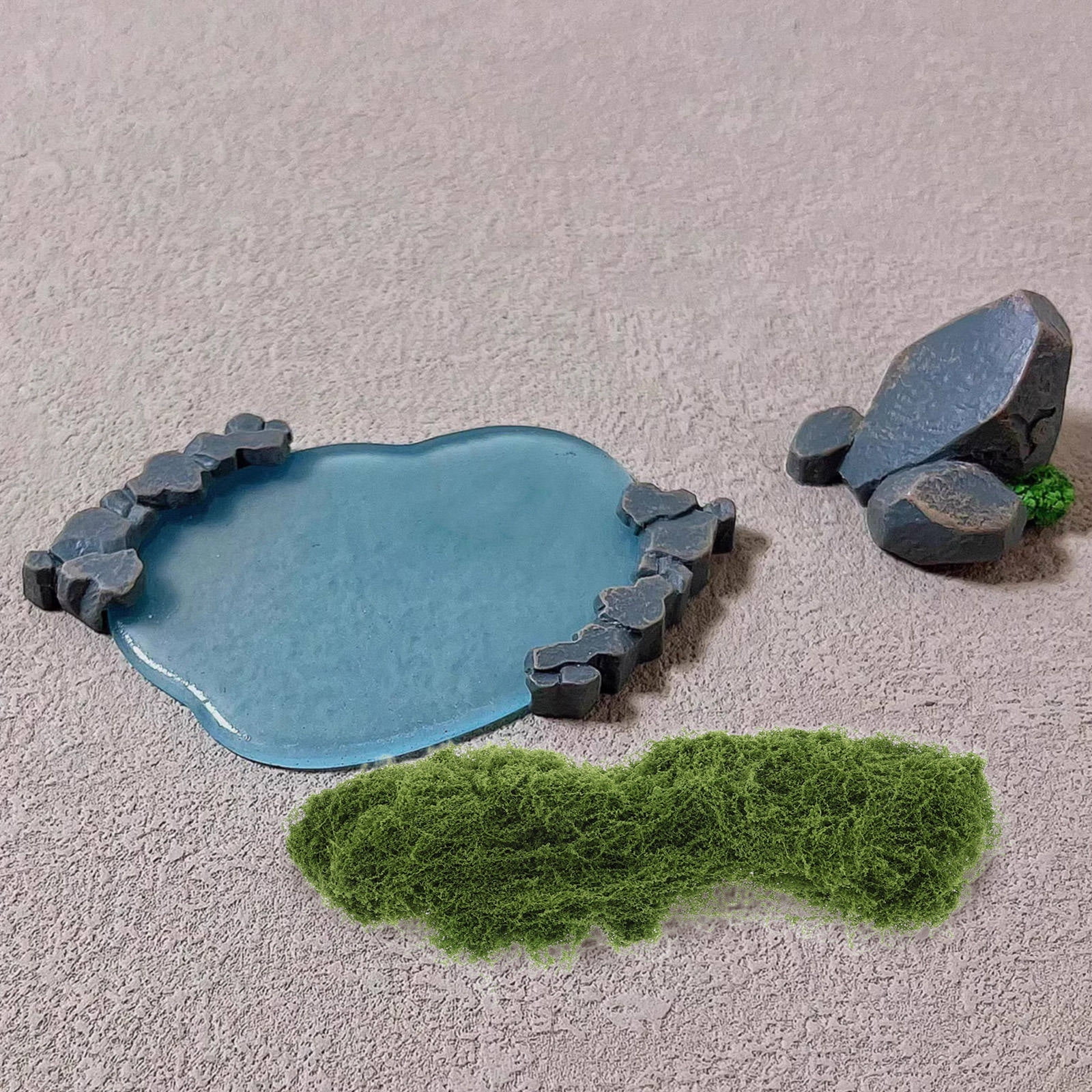 WHAMVOX 1 Pack Artificial Moss for Crafts Potted Plants Fake Moss ...