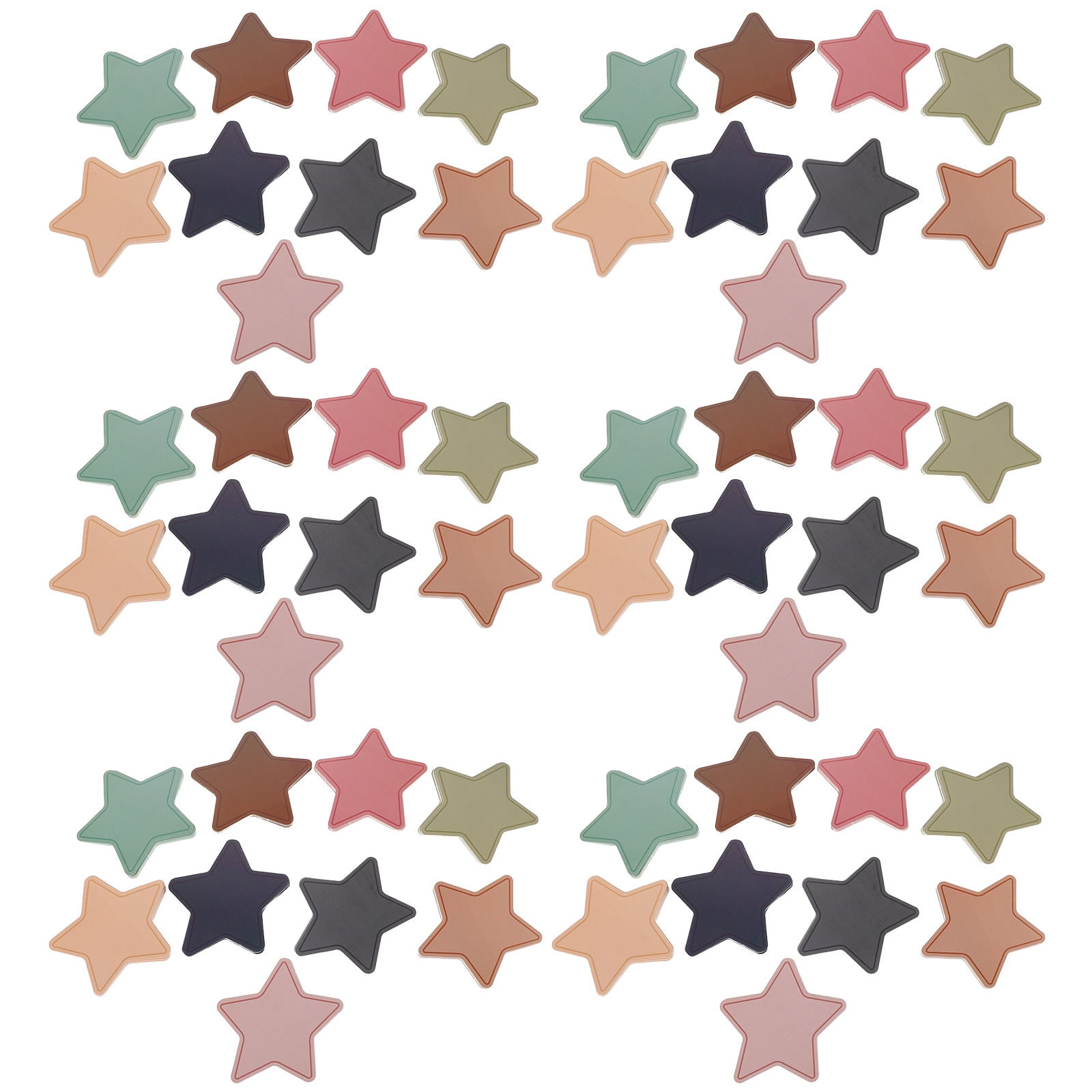 WHAMVOX 1 Pack DIY Paper Stars Cutouts Cardstock Classroom Decoration ...