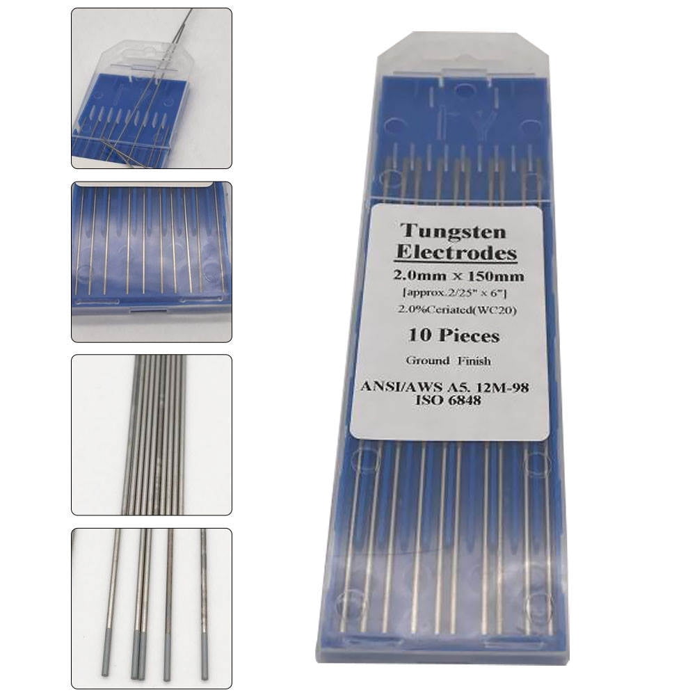 WHAMVOX 1 Pack Durable Cerium Tungsten Welding Electrodes WT20 TIG ...