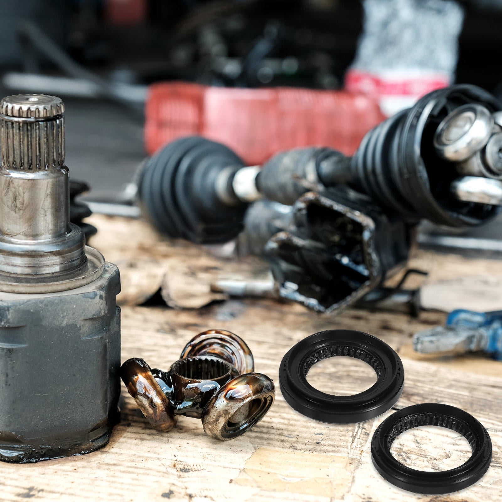 WHAMVOX 1 Pair Engine Oil Seal Kit Oil Gasket Seal Kit Crankshaft Oil ...