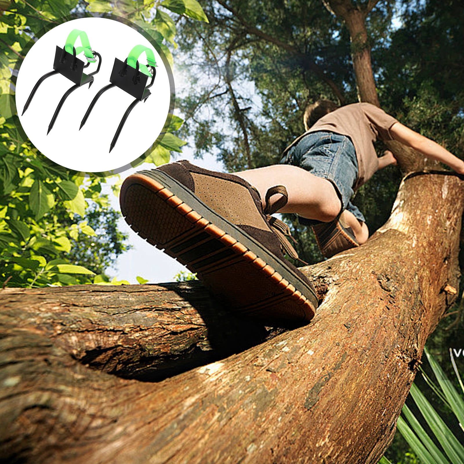 WHAMVOX 1 Pair Heavy-duty Metal Tree Climbing Spikes Set for ...