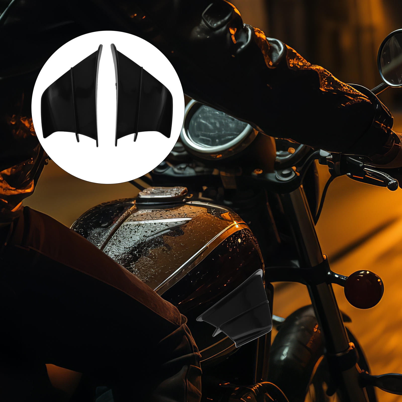 WHAMVOX 1 Pair Motorcycle Wind Universal Motorcycle Winglet Aerodynamic ...