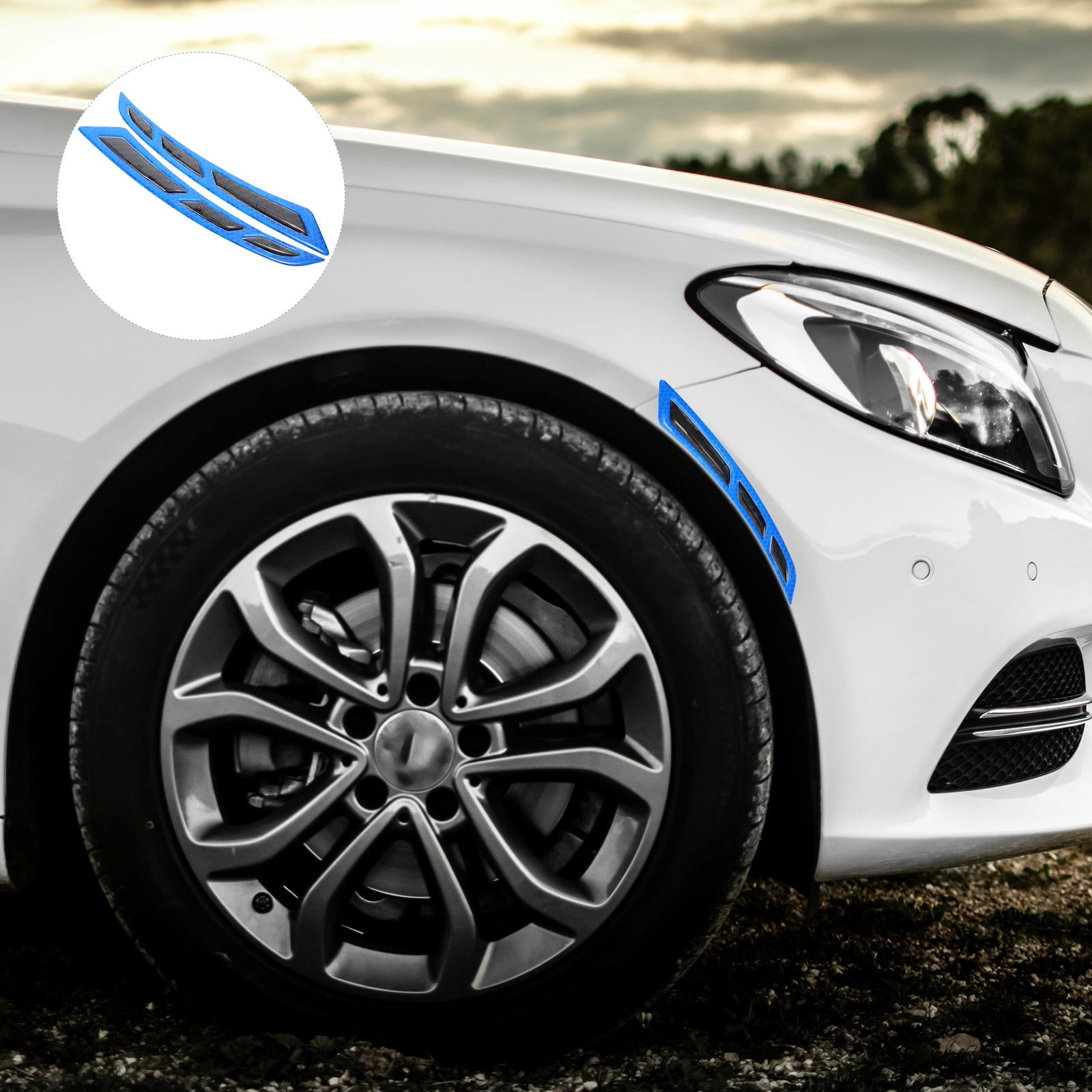 WHAMVOX 1 Pair of Car Reflective Sticker Car Eyebrow Sticker Vehicle ...