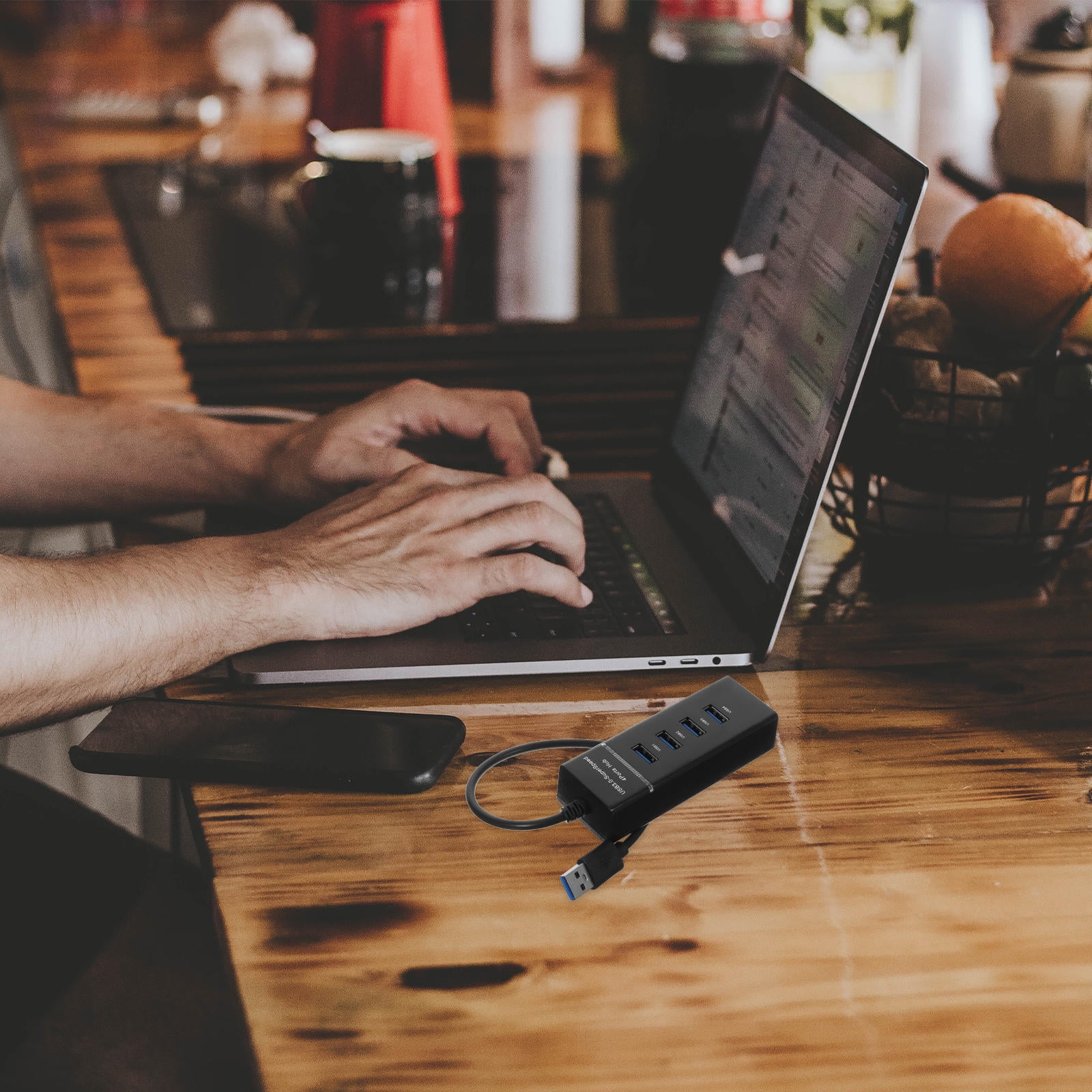 WHAMVOX 1 Pc 4 Port USB HUB High Speeds USB 3.0 Hub Multi USB Port ...