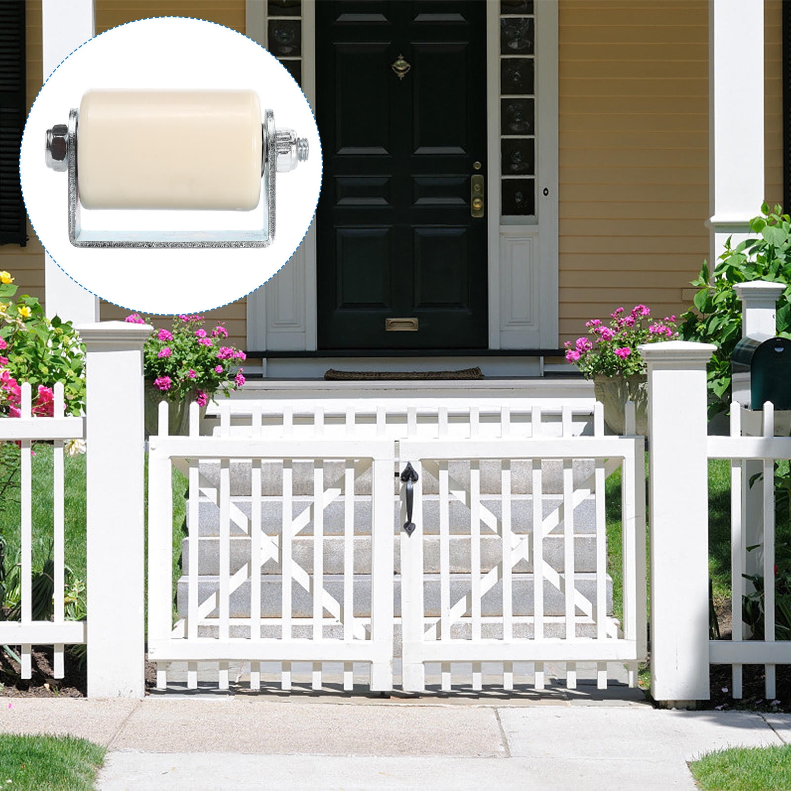 WHAMVOX 1 Pc Practical Nylon Wheel Pulley Wheel Rail Sliding Gate ...