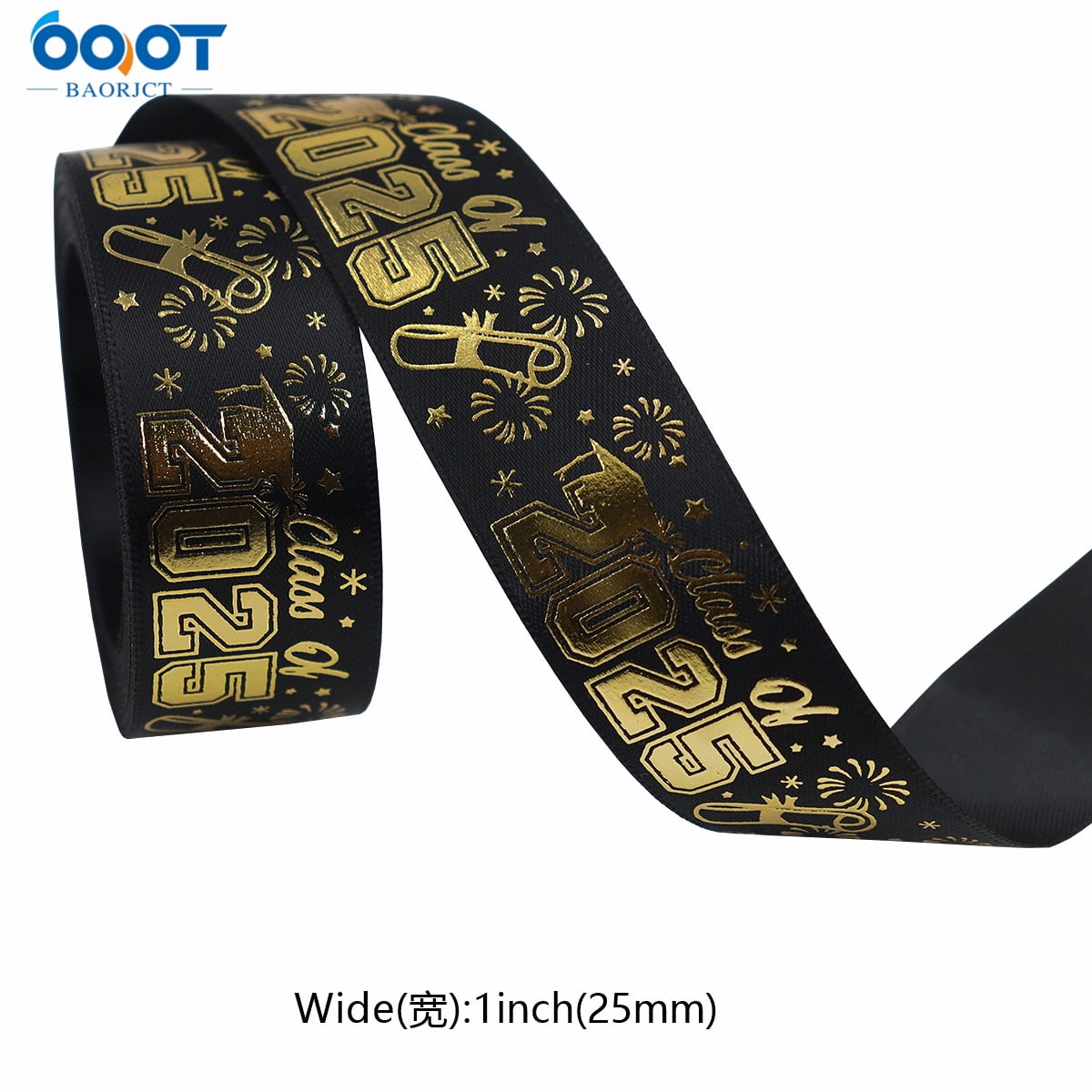 WHAMVOX 1 Roll 2025 Graduation Ribbons Graduation Polyester Ribbons ...