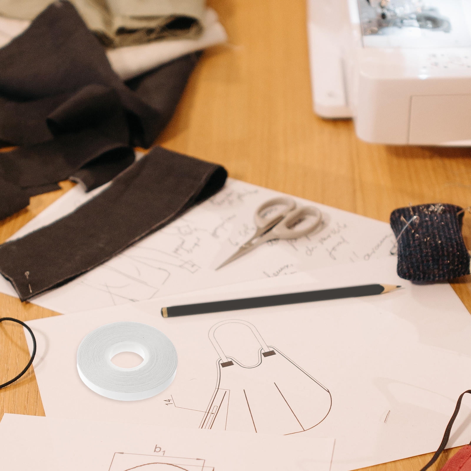 WHAMVOX 1 Roll Basting Tape Double Sided Tape Water Soluble Fabric ...