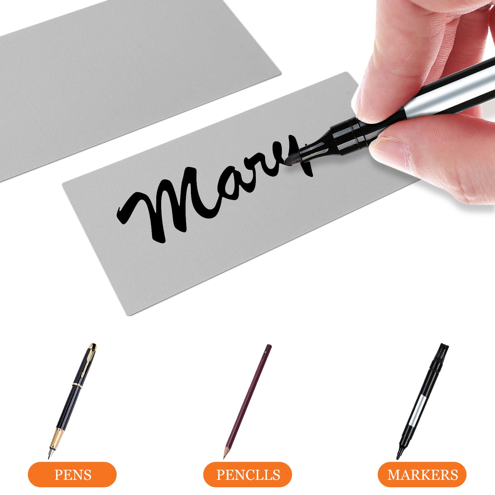 WHAMVOX 1 Roll DIY Scratch Off Label Classroom Label Rectangle Peel and ...