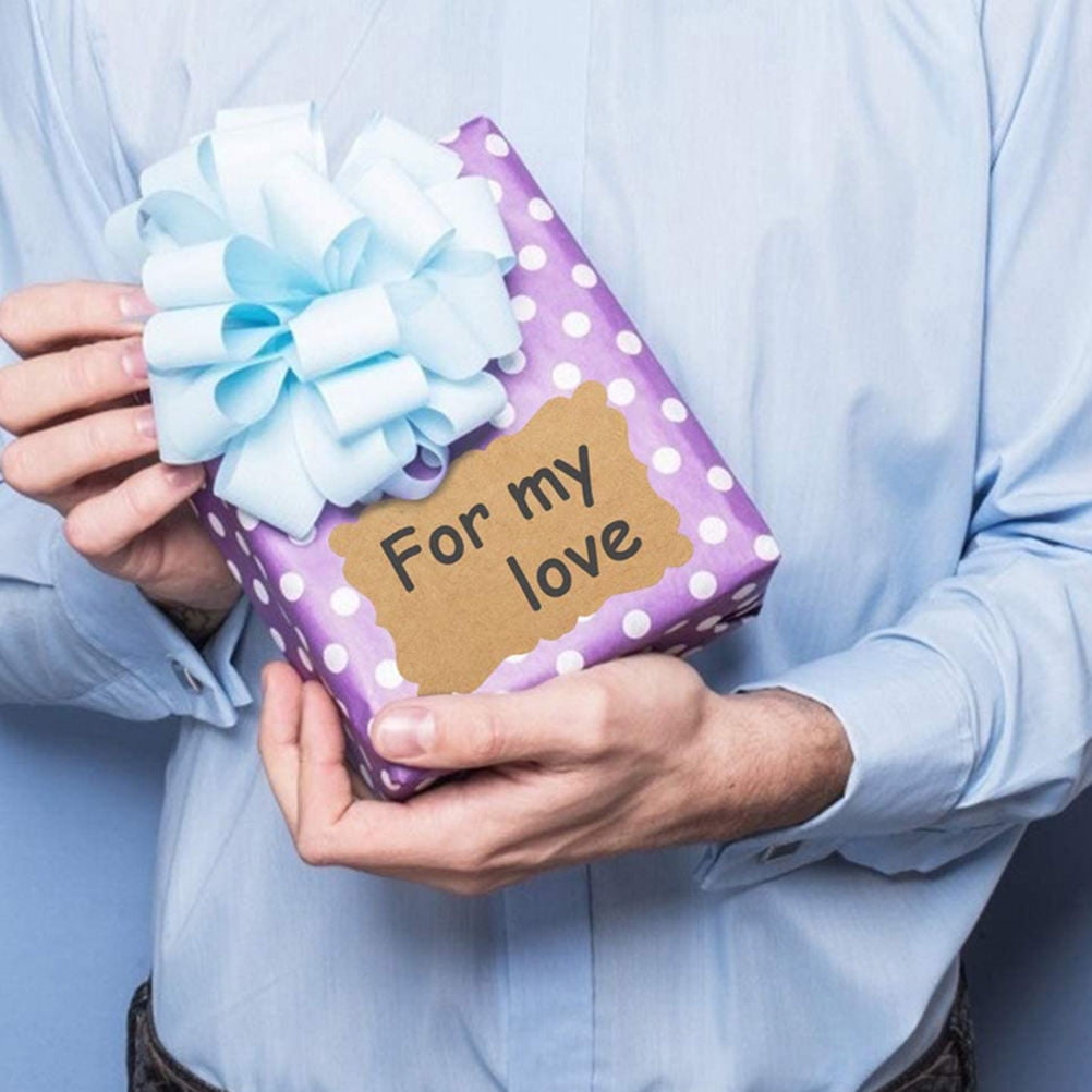 WHAMVOX 1 Roll Kraft Sticker Label Self-adhesive Blank Seal Stickers ...