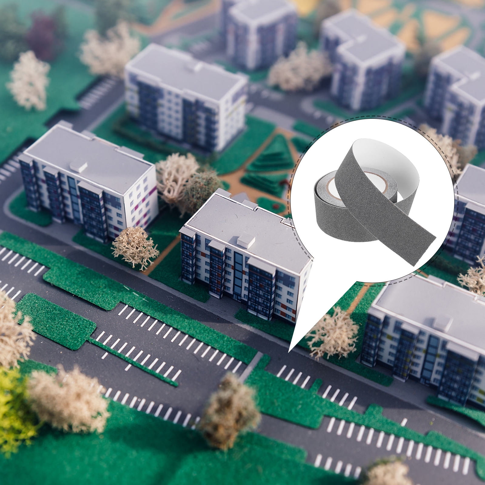 WHAMVOX 1 Roll Realistic Self-Adhesive Road Sticker Easy to Install DIY ...