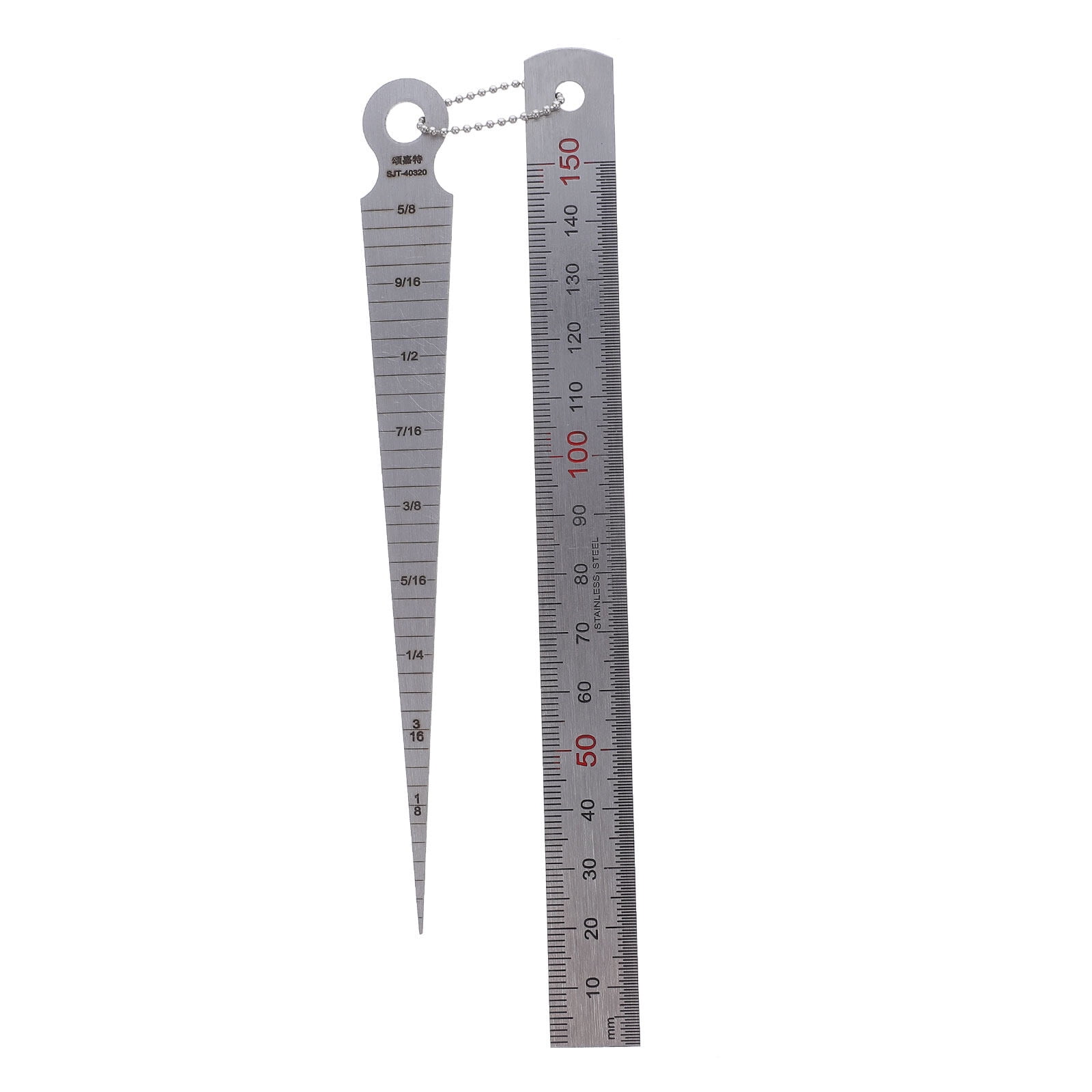 WHAMVOX 1 Set/2pcs Precision Taper Welding Gauge Straight Ruler Heavy ...
