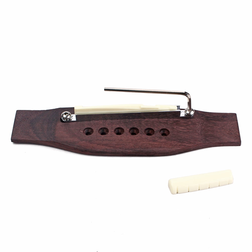 WHAMVOX 1 Set Acoustic Guitar Bridge Clamp Adjustable String Support ...