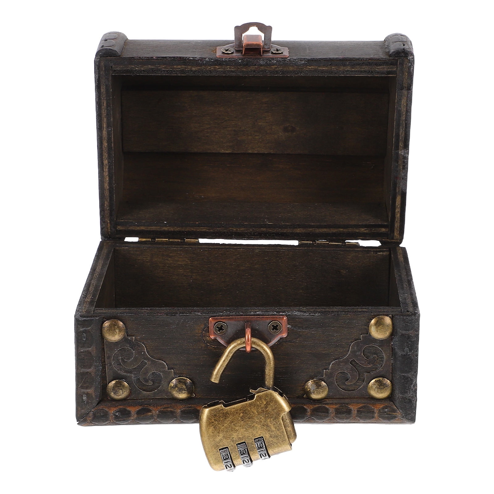 WHAMVOX 1 Set Of Antique Wooden Storage Chest With Lock Decorative ...