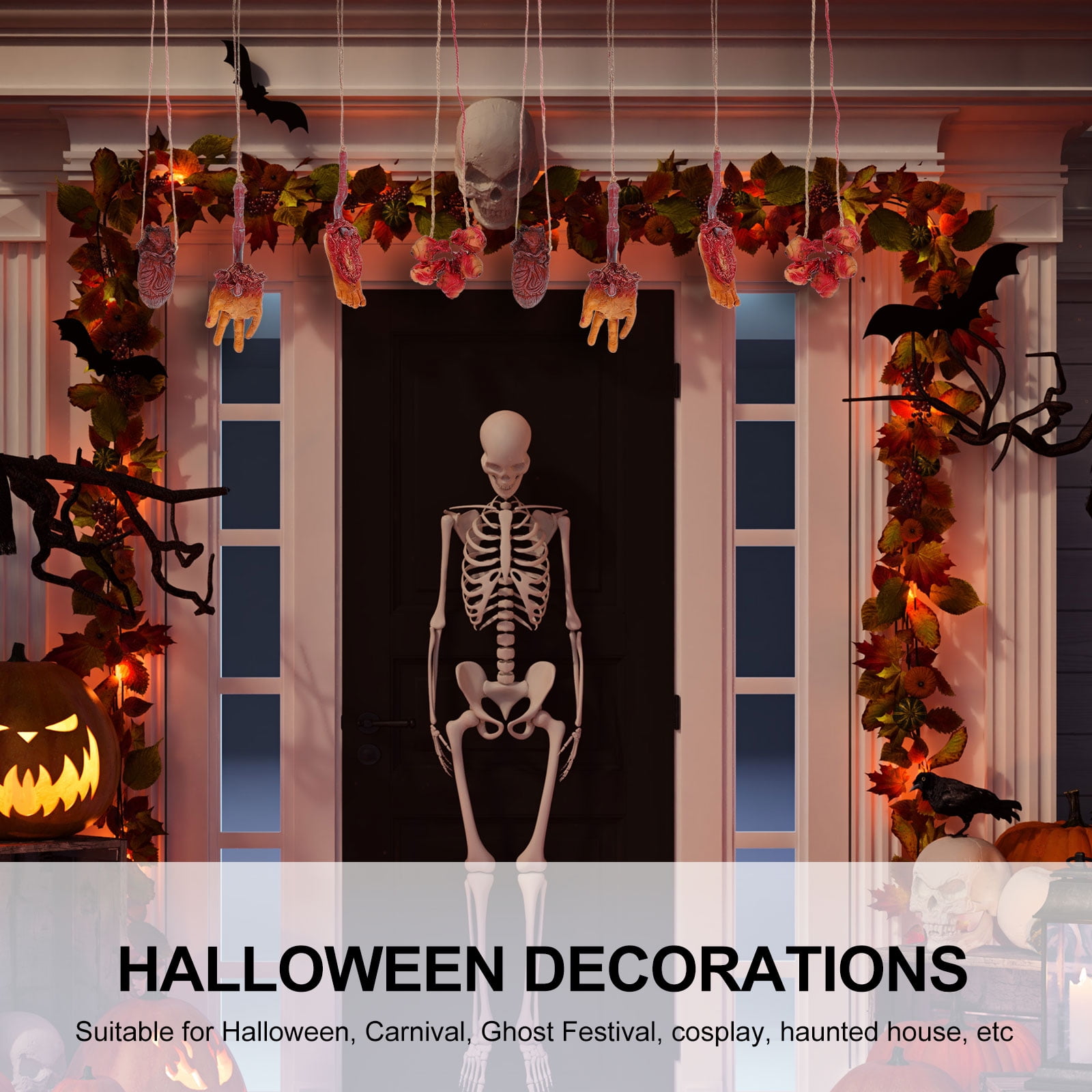 WHAMVOX 1 Set Broken Body Parts Halloween Decorations Broken Hand Foot ...