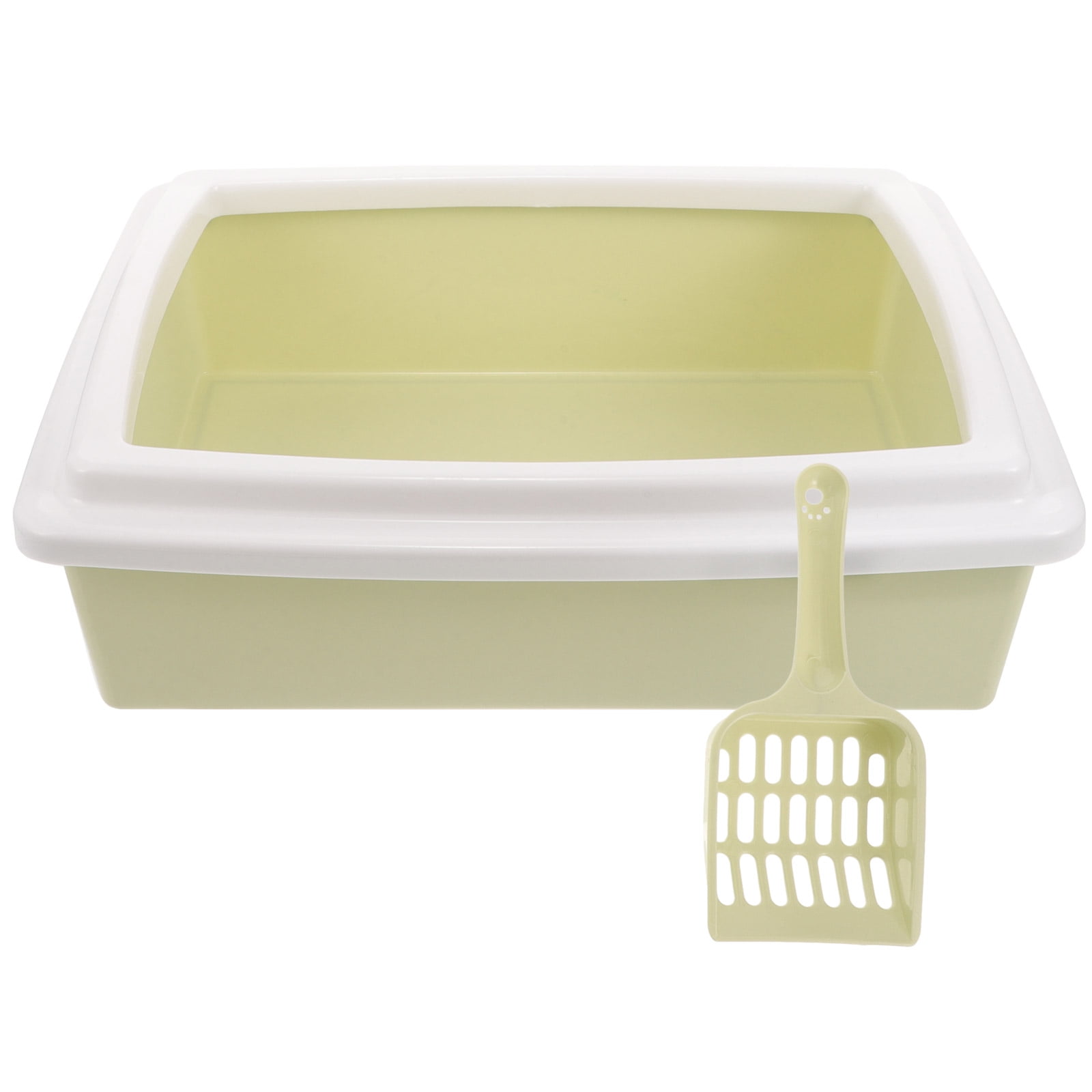 WHAMVOX 1 Set Cats Litter Box Open Style Cat Litter Container with ...