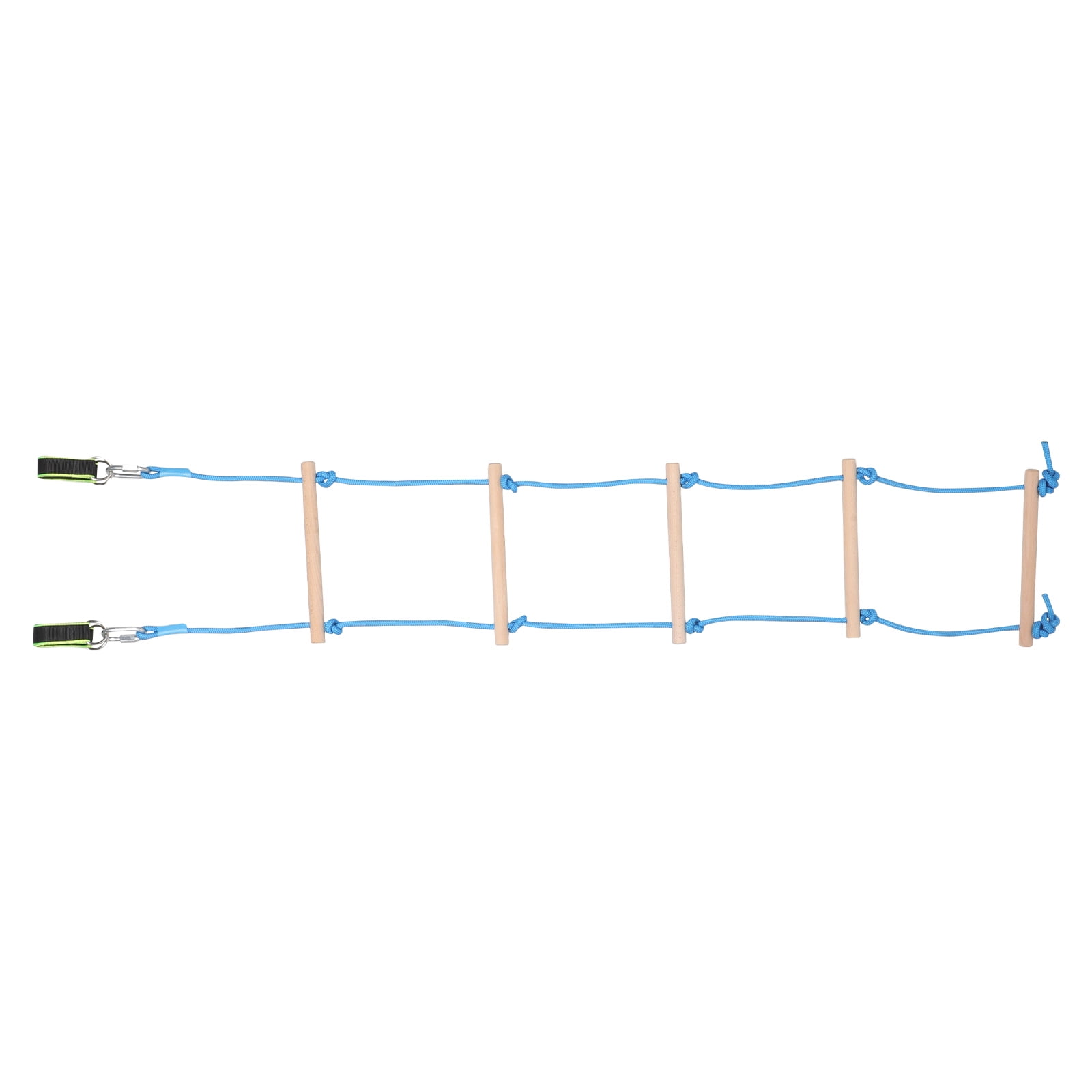 WHAMVOX 1 Set Climbing Rope Wooden Ladder Kids 5 Steps Tree House ...