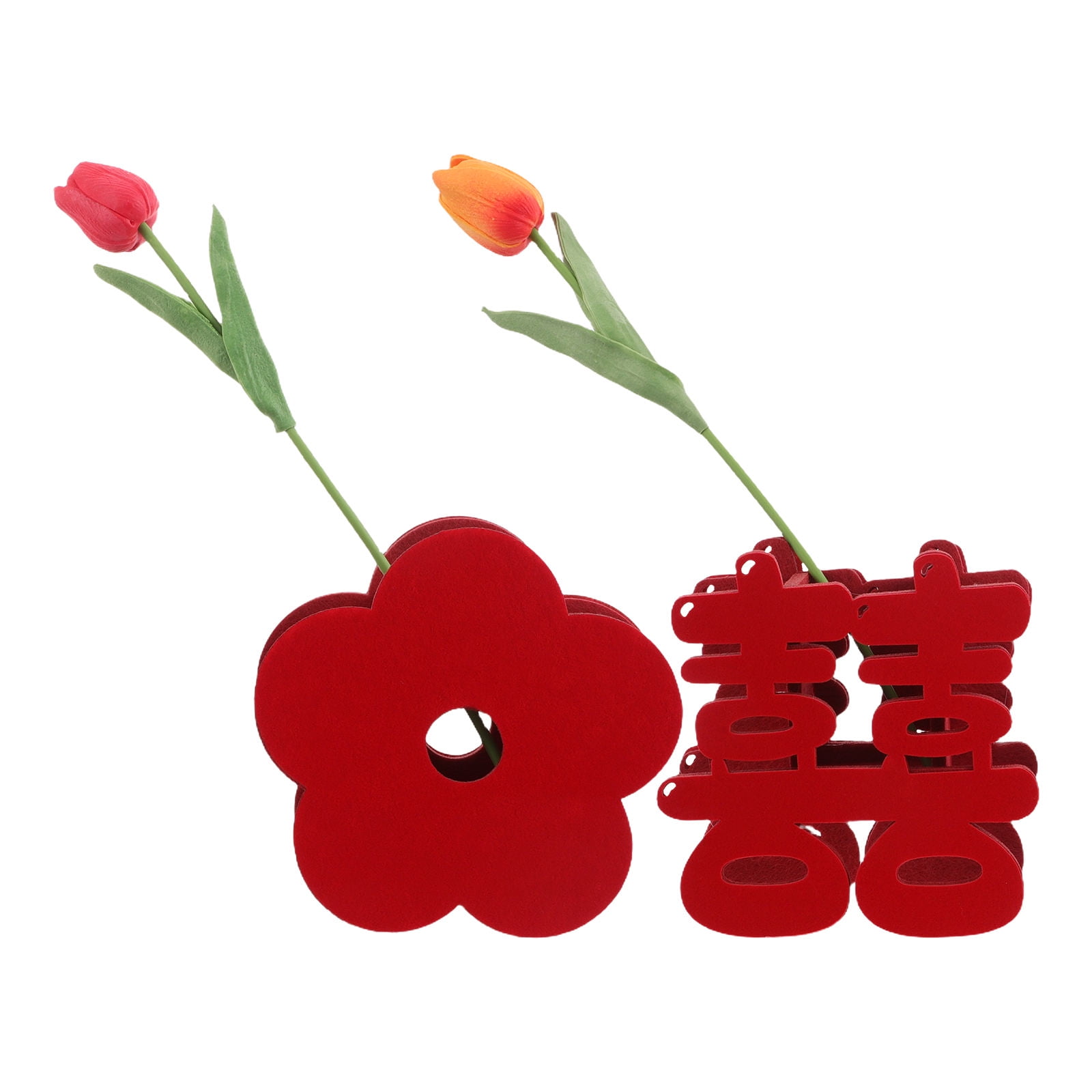 WHAMVOX 1 Set Creative Chinese Wedding Table Decorations Mini Vases ...