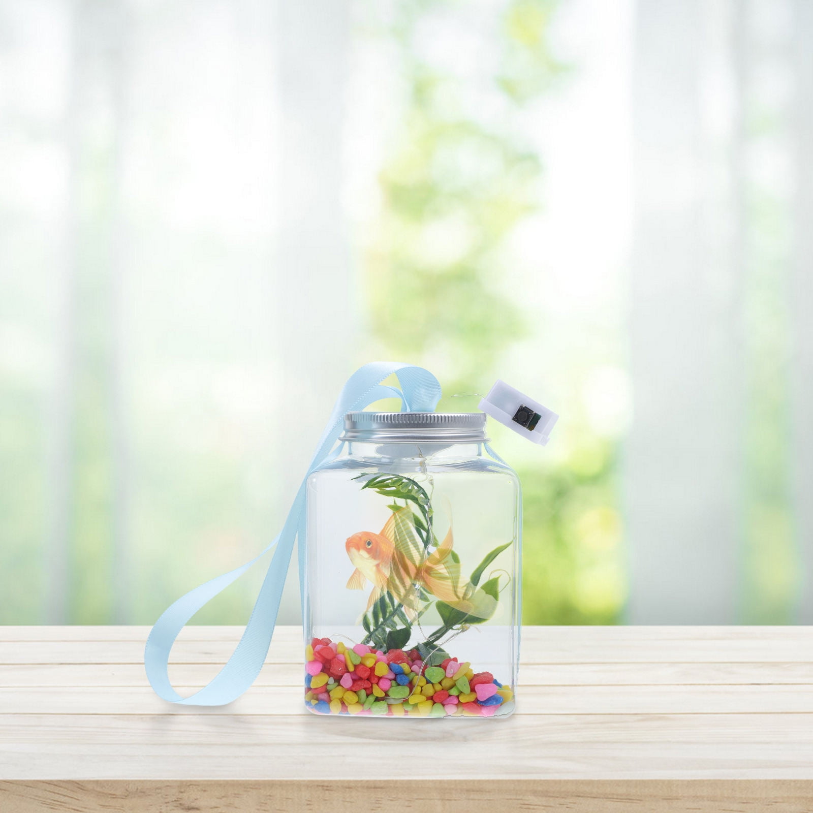 SEWCHICS Tabletop Fish Tank Abs Minimalist Modern Style 1 Set 4.3x2.9x2 ...