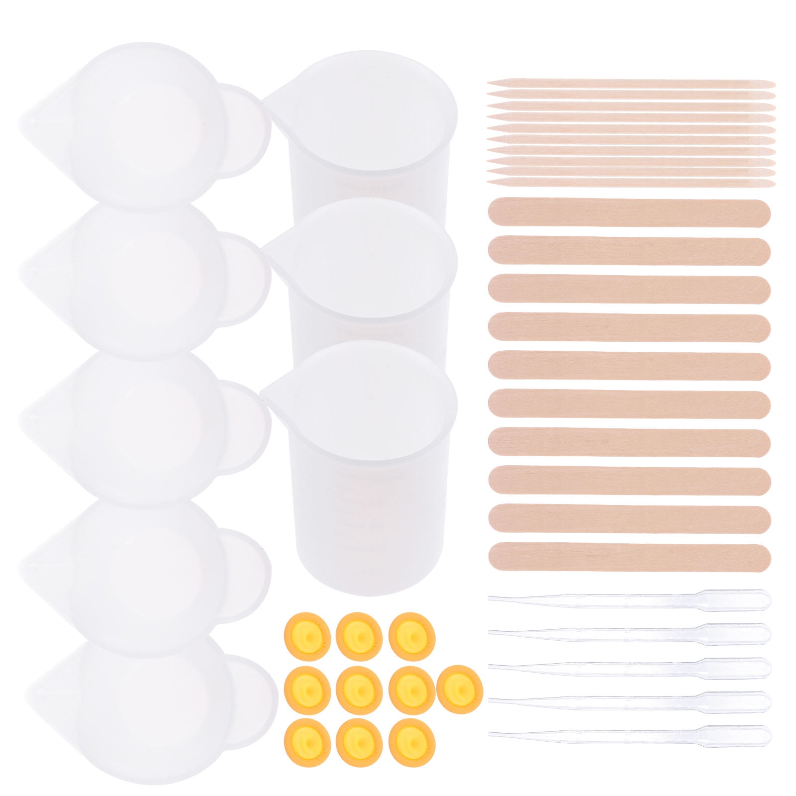 WHAMVOX 1 Set DIY Crystal Epoxy Silicone Cup Stirring Cup Measuring Cup ...
