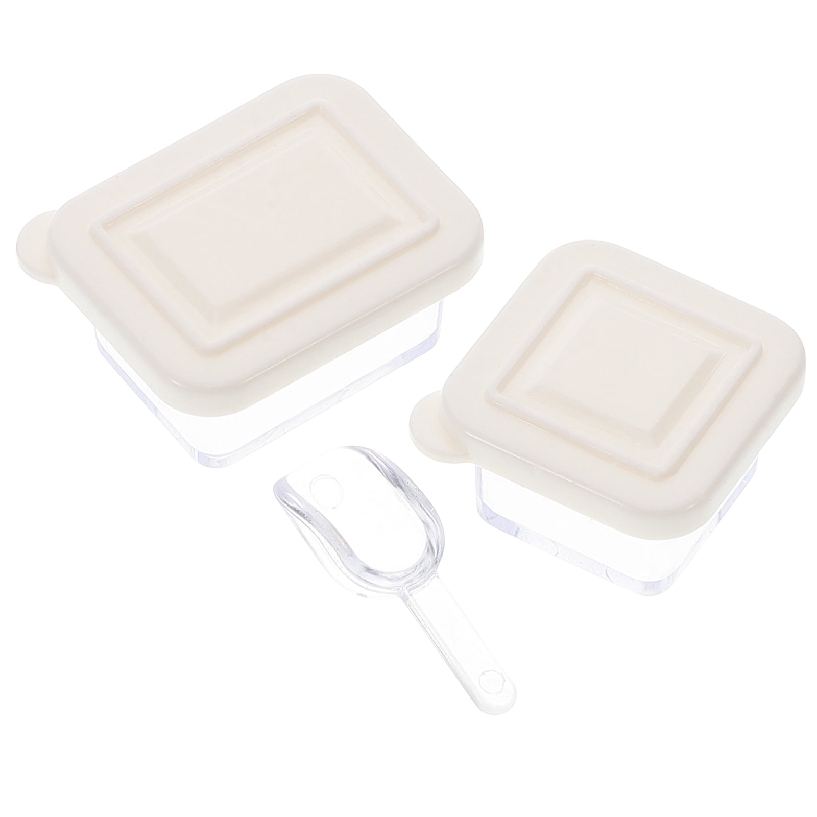 WHAMVOX 1 Set Dollhouse Layout Props Lunch Box And Spoon Set Miniature ...