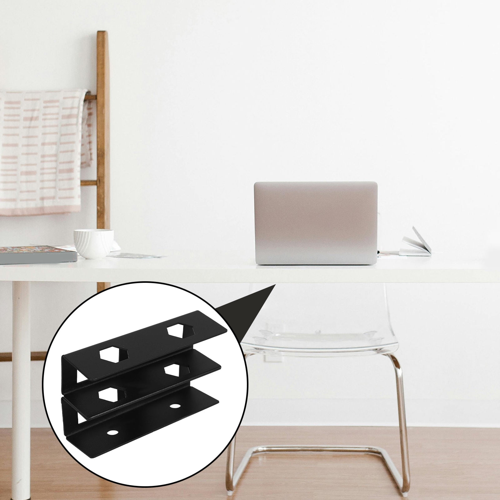 WHAMVOX 1 Set Double Layer Laptop Bracket Laptop Mount Under Table ...