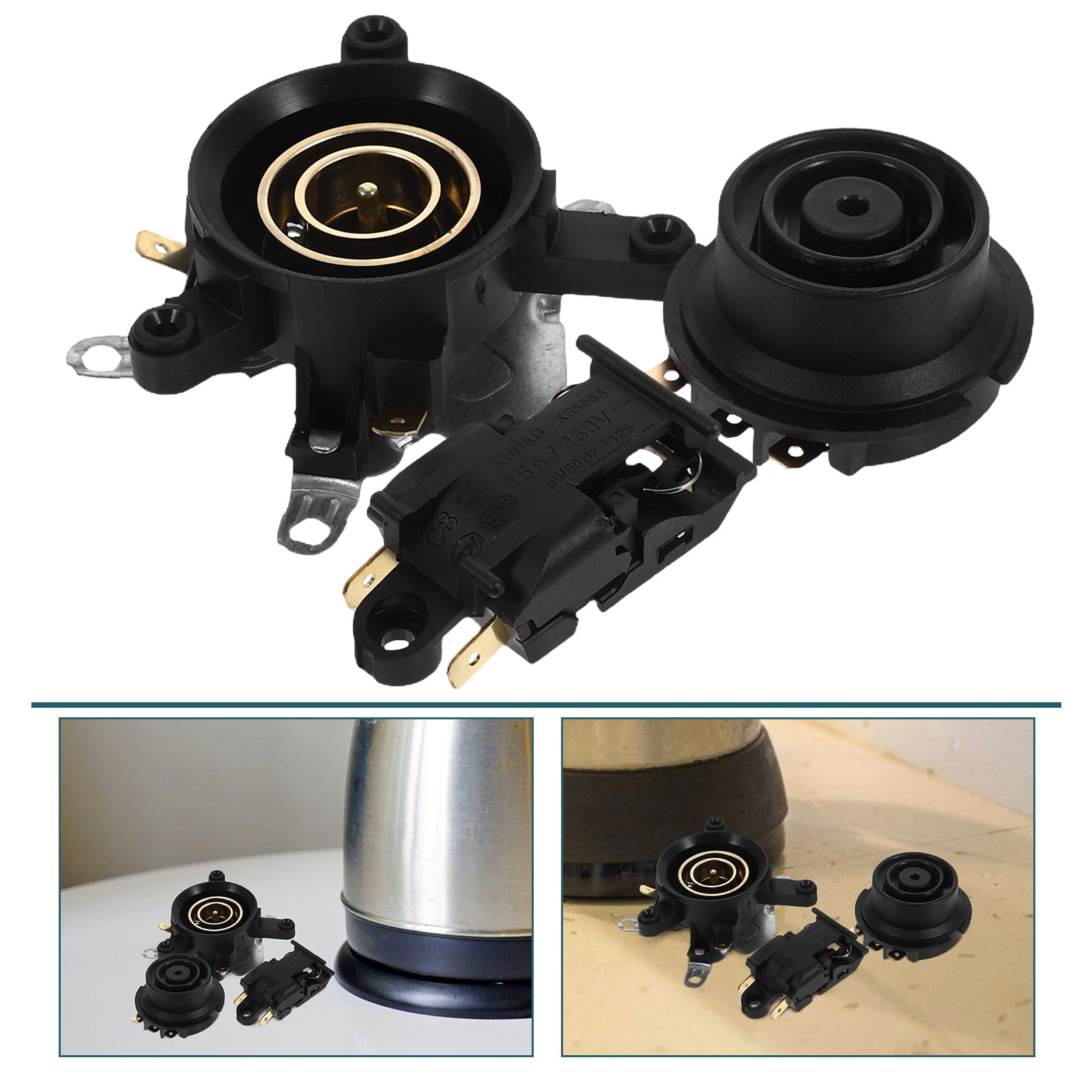 WHAMVOX 1 Set Electric Kettle Thermostat Replacement Coupler Supply ...