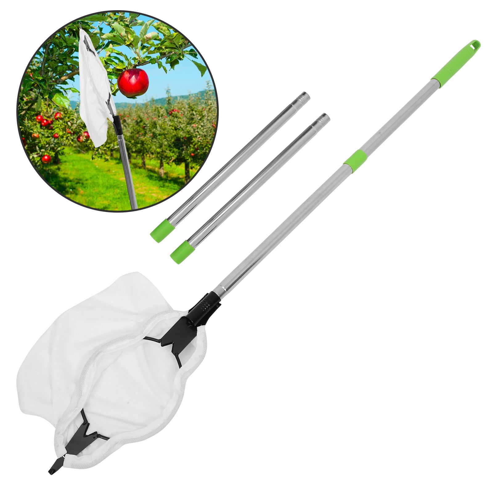 WHAMVOX 1 Set Fruit Pole Adjustable Pole Apple Picker Picker Basket ...