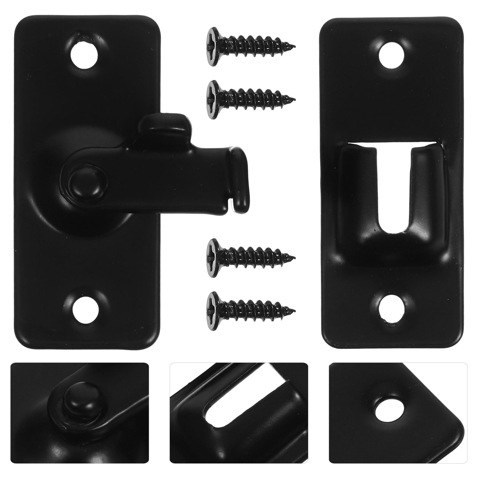 WHAMVOX 1 Set Garage Door Lock Angled Screen Door Latch Sliding Door ...