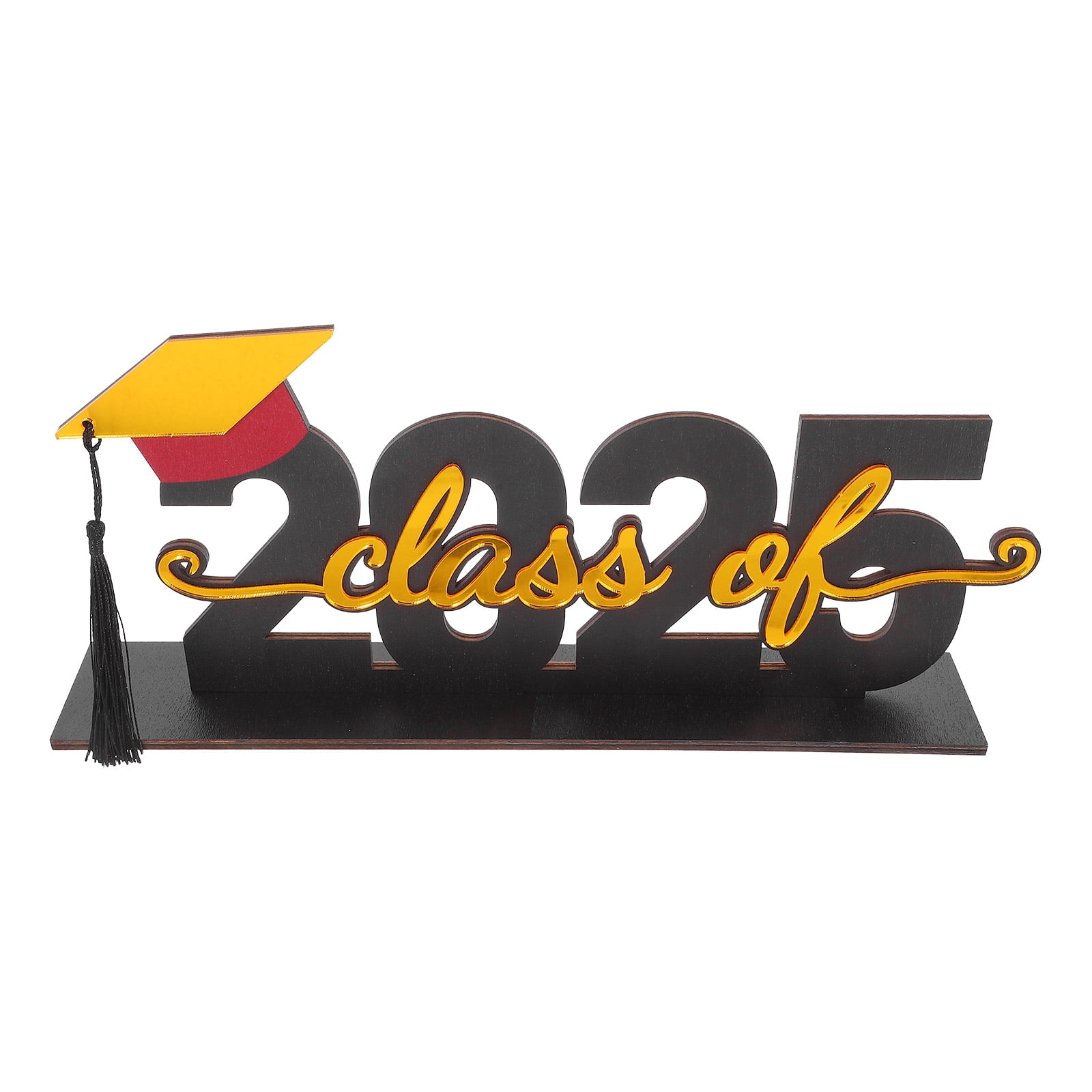 WHAMVOX 1 Set Grad Wooden Decoration Wood Sign for Graduation Party ...