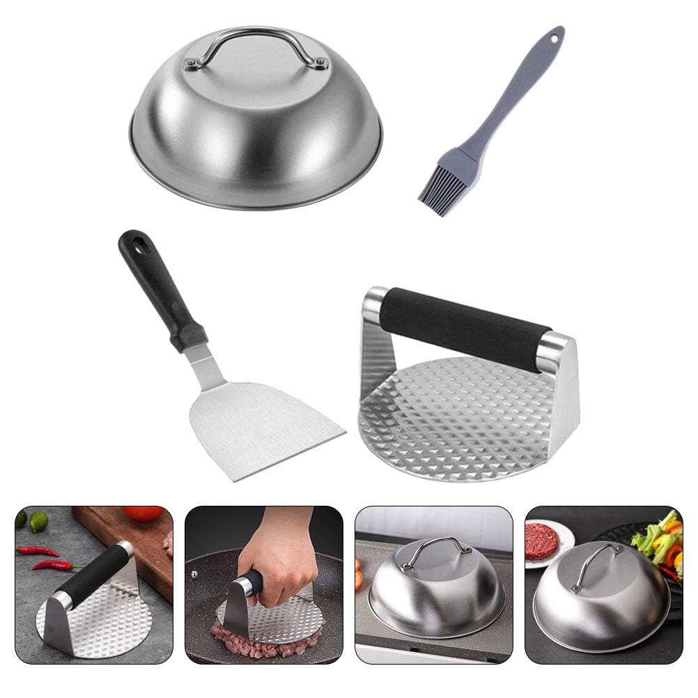WHAMVOX 1 Set Handle Burger Patty Press Burger Press Tool Metal Burger ...