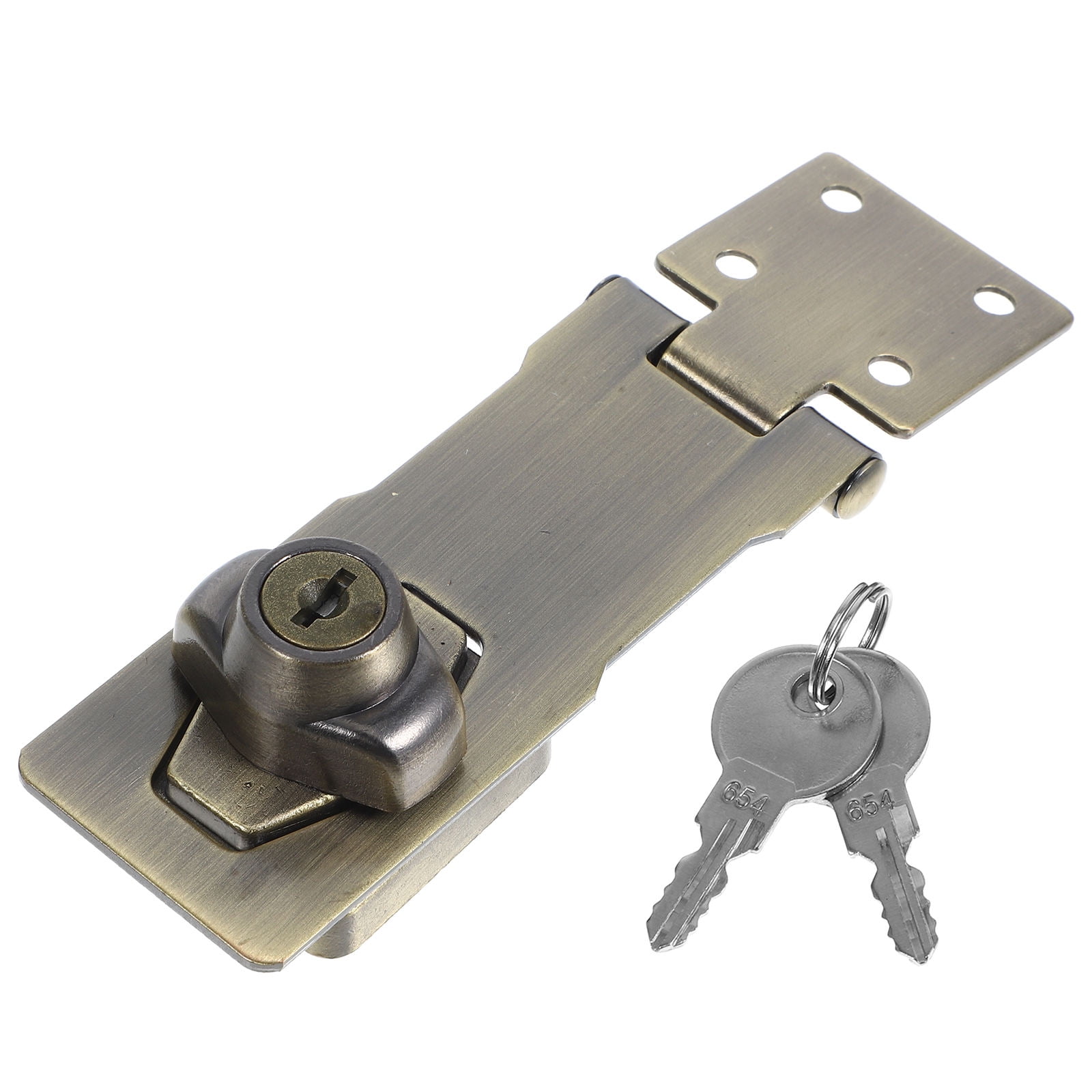 WHAMVOX 1 Set Hasp Latch Padlock Latch Barn Door Lock Padlock Hasp ...