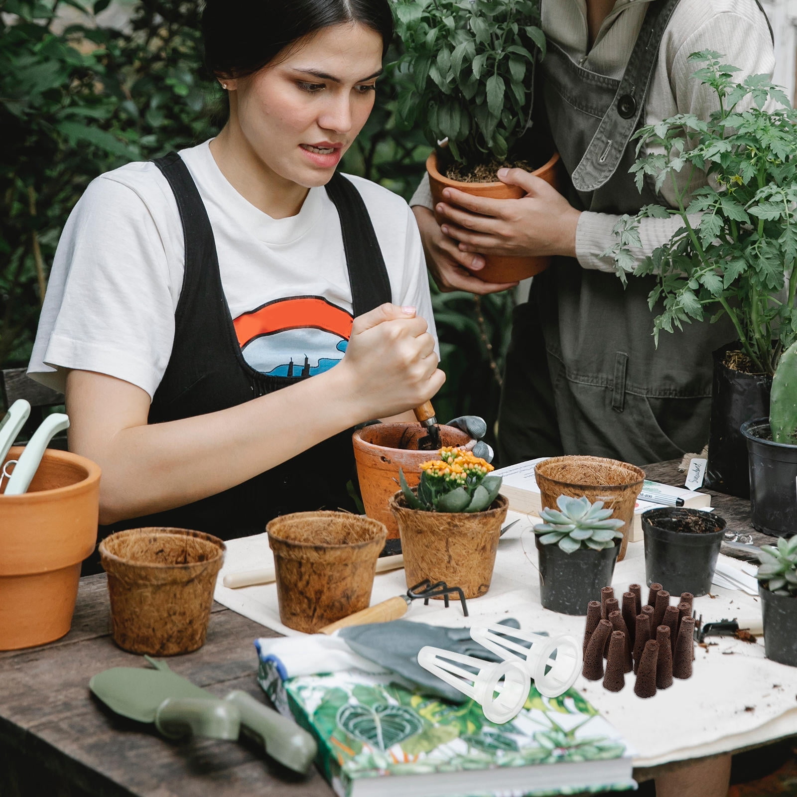 WHAMVOX 1 Set Hydroponic Grow Baskets Kit No Soil Needed Planting ...