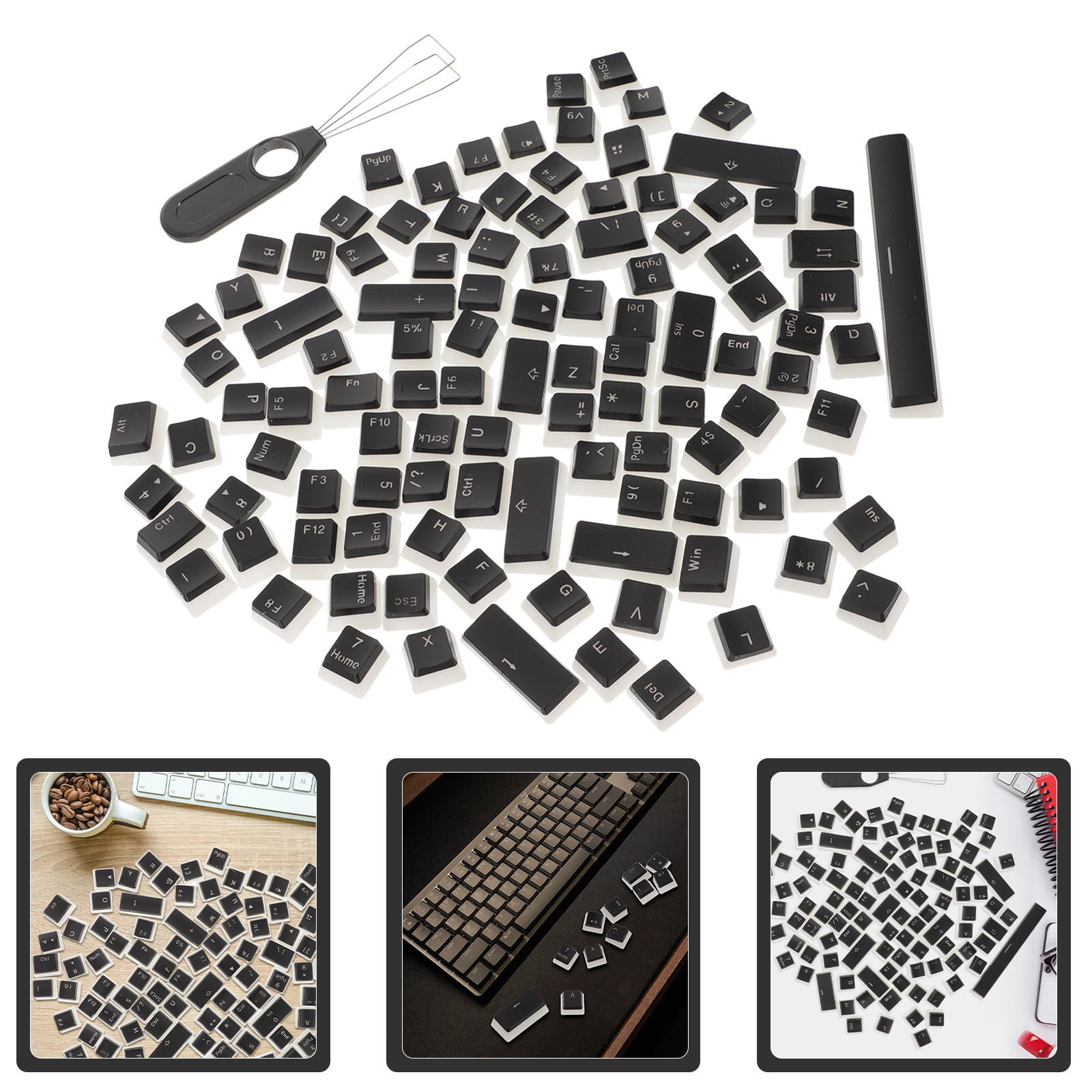 WHAMVOX 1 Set Key Cap Translucent Gaming Key Cap Frosted Pc Mechanical ...