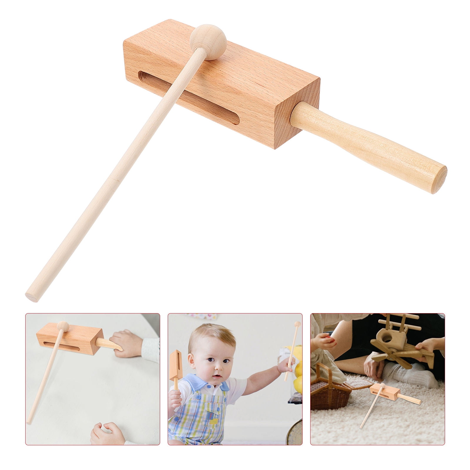 WHAMVOX 1 Set Khaki Percussion Block for Musical Instruments Children ...