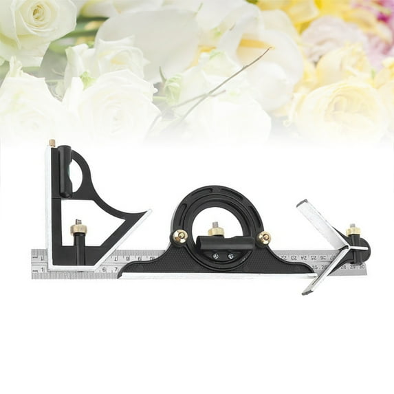 WHAMVOX 1 Set Measuring Tool Set Angle Ruler Adjustable 300mm Stainless ...