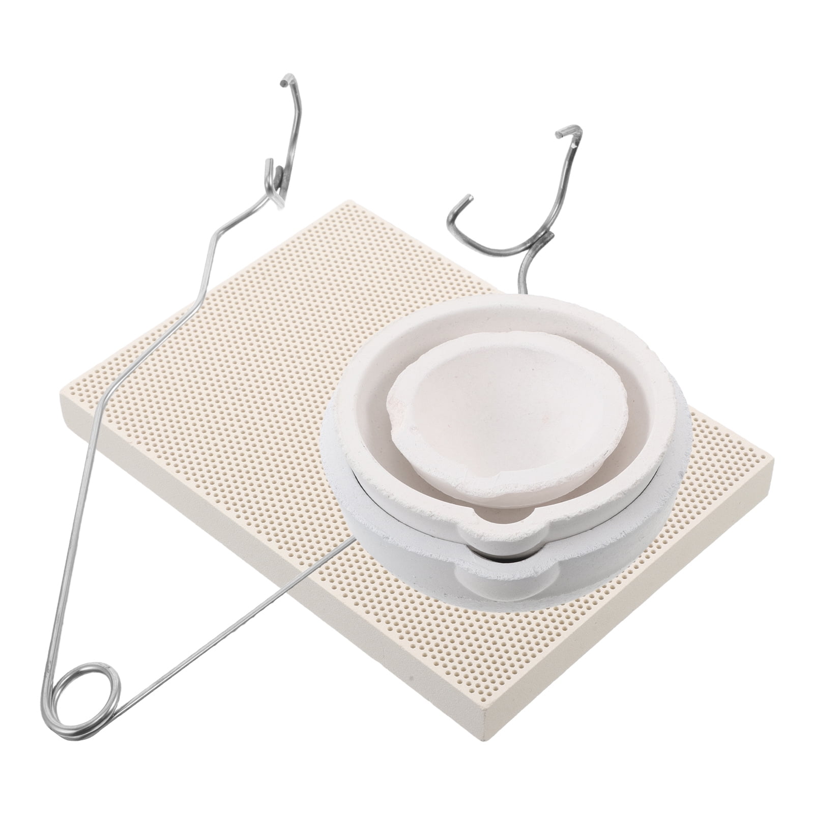 WHAMVOX 1 Set Melting Crucible Bowl Ceramic Dish Set Includes Honeycomb ...